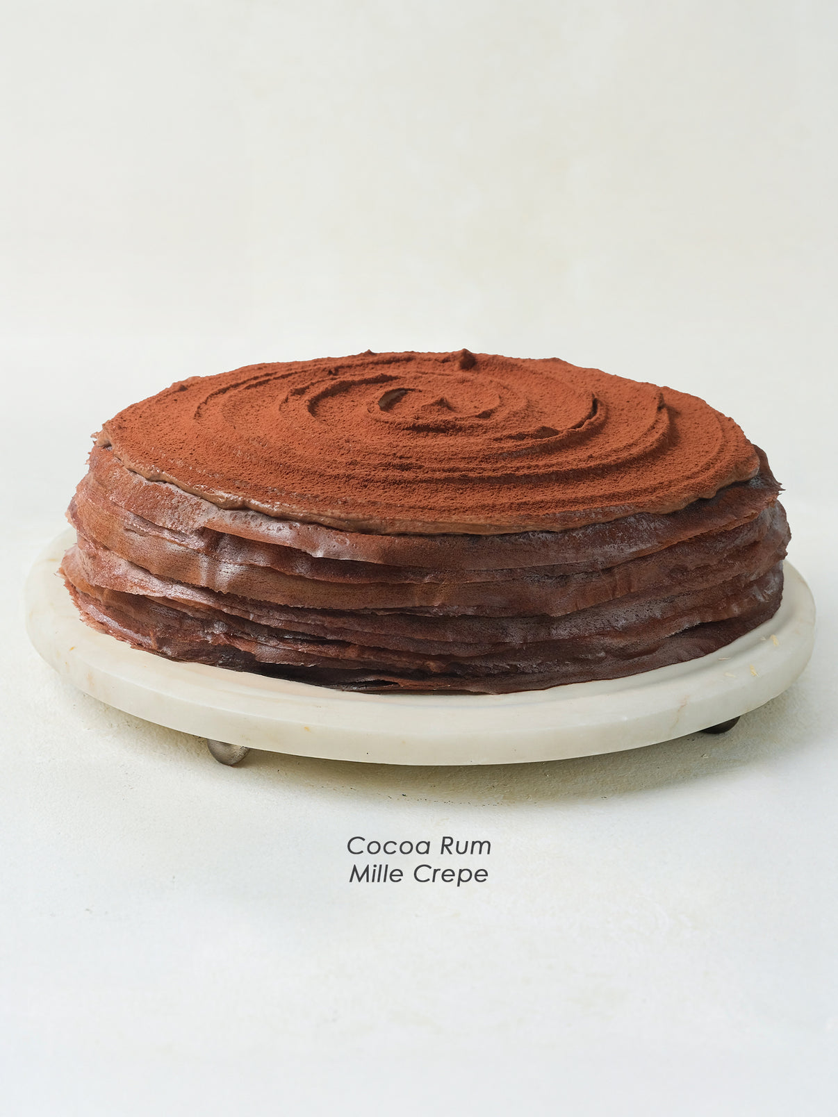 Cocoa Rum Mille Crepe – Paper Moon Cafe