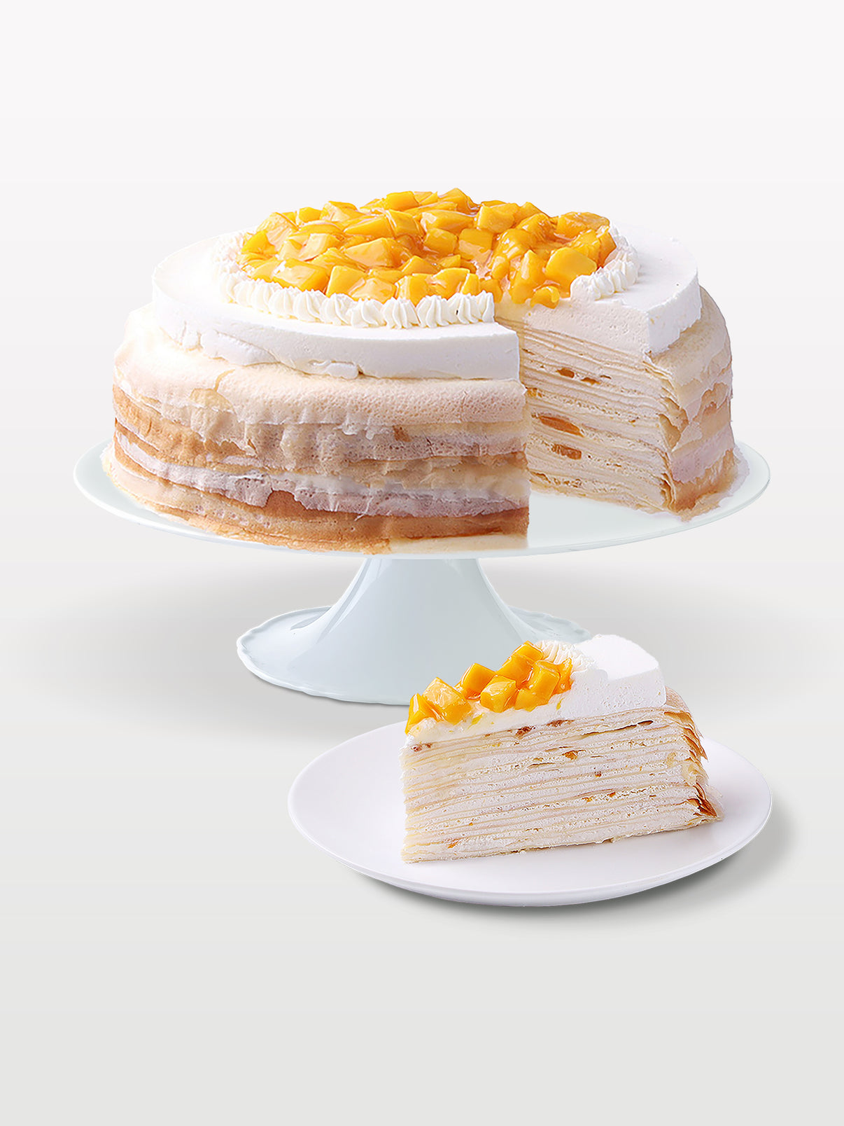 Mango Cheesecake Mille Crepe – Paper Moon Cafe