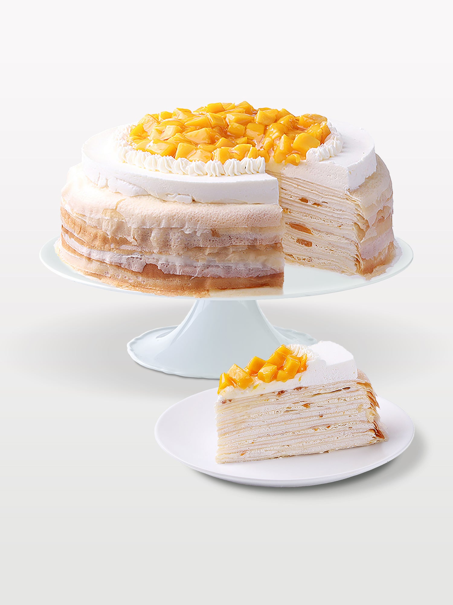 Mango Cheesecake Mille Crepe – Paper Moon Cafe