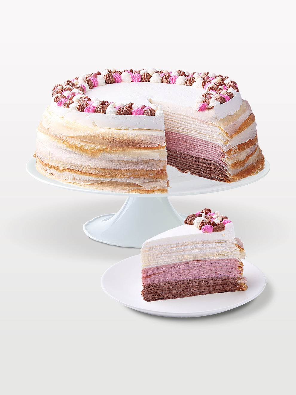 Neapolitan Mille Crepe – Paper Moon Cafe